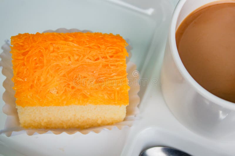 Coffee Break Time with Cake. Stock Image - Image of portion, coffee ...
