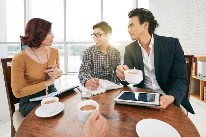 Coffee break stock image. Image of teamwork, business - 87254203