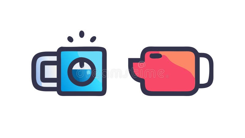 Coffee Break Whistle Icon, Quick Pause Vector Graphic, Vector Design ...