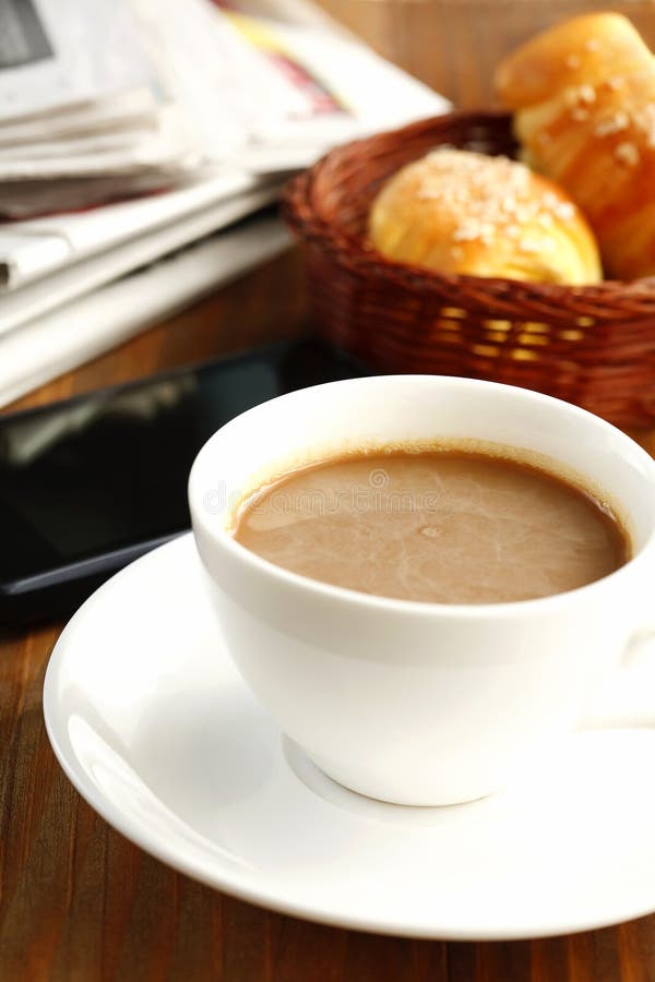 Coffee break at work stock photo. Image of supplies, office - 52365884