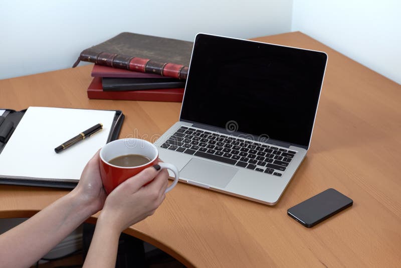 Coffee break 2 stock photo. Image of coffee, computer - 57007266