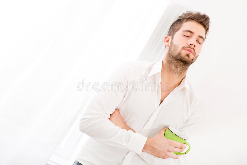 Coffee break stock image. Image of attractive, male, alone - 42211393
