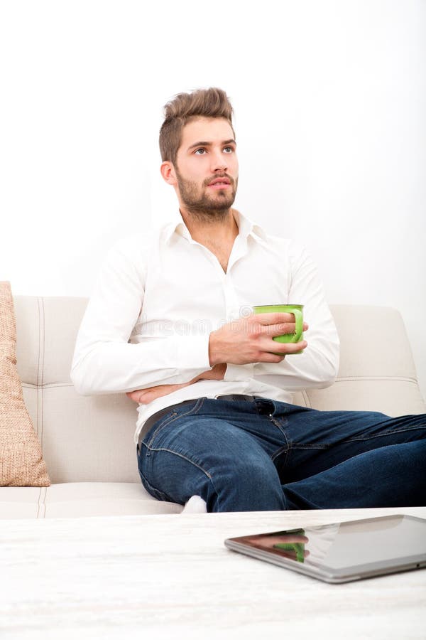Coffee break stock photo. Image of pause, idea, beard - 58890506