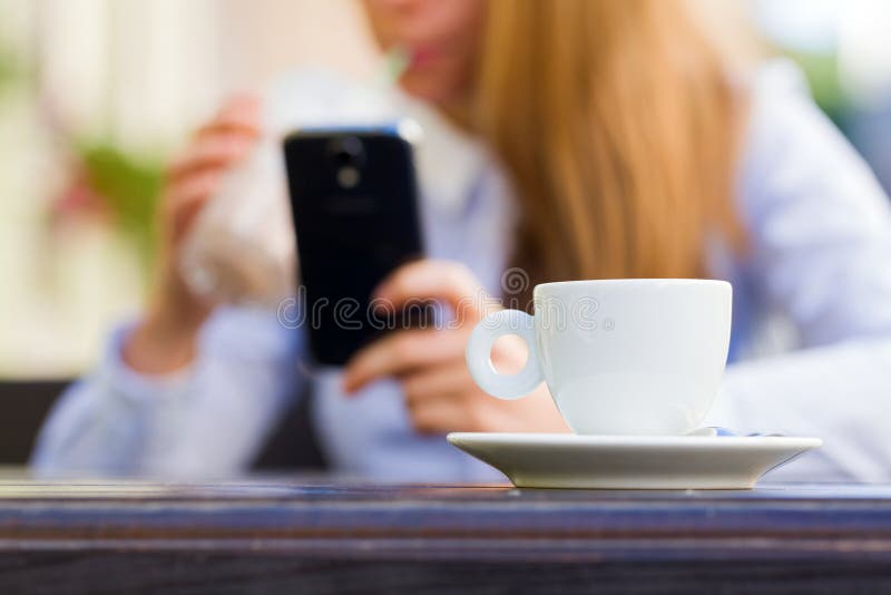 Coffee break stock image. Image of hair, entertainment - 51742695