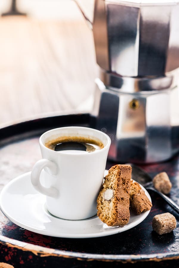 Coffee for breakfast stock image. Image of italian, brown - 69009527