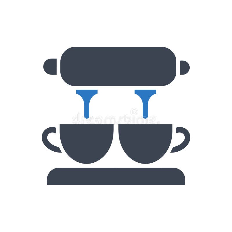 Coffee Brewing Elements in Vintage Set Stock Illustration ...