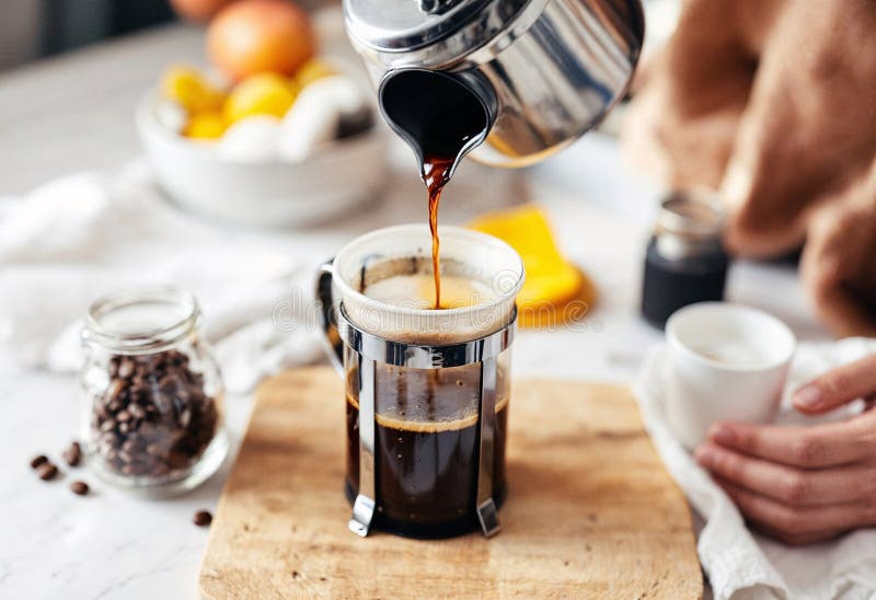 Coffee Brewing Process Captures the Essence of Morning Rituals in a ...