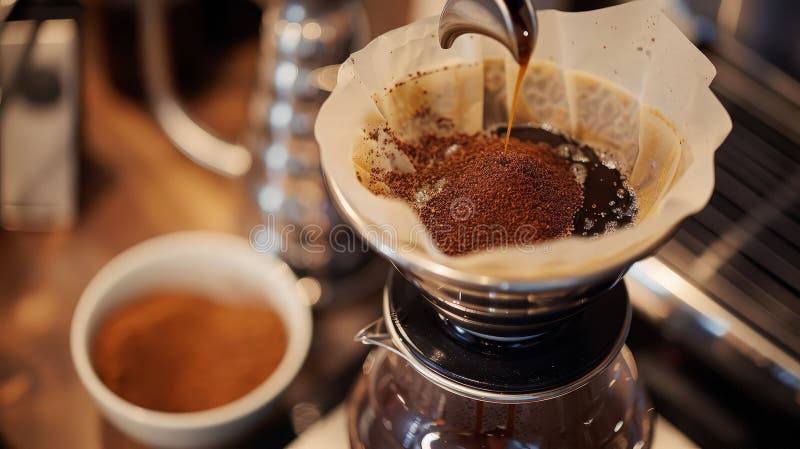 Coffee Brewing Process stock photo. Image of breakfast - 331192912