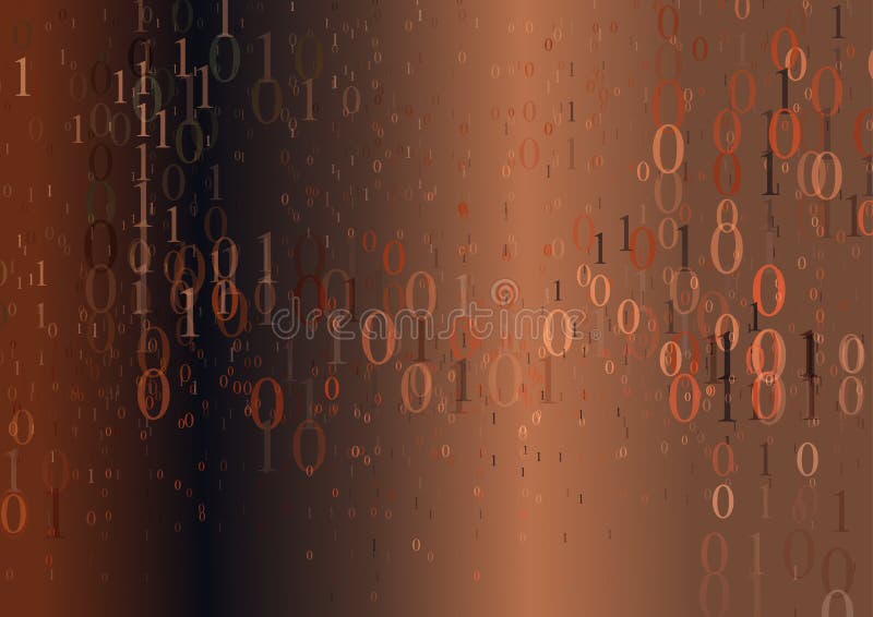 Coffee Brown Gradient Binary Numbers Background Beautiful Elegant ...