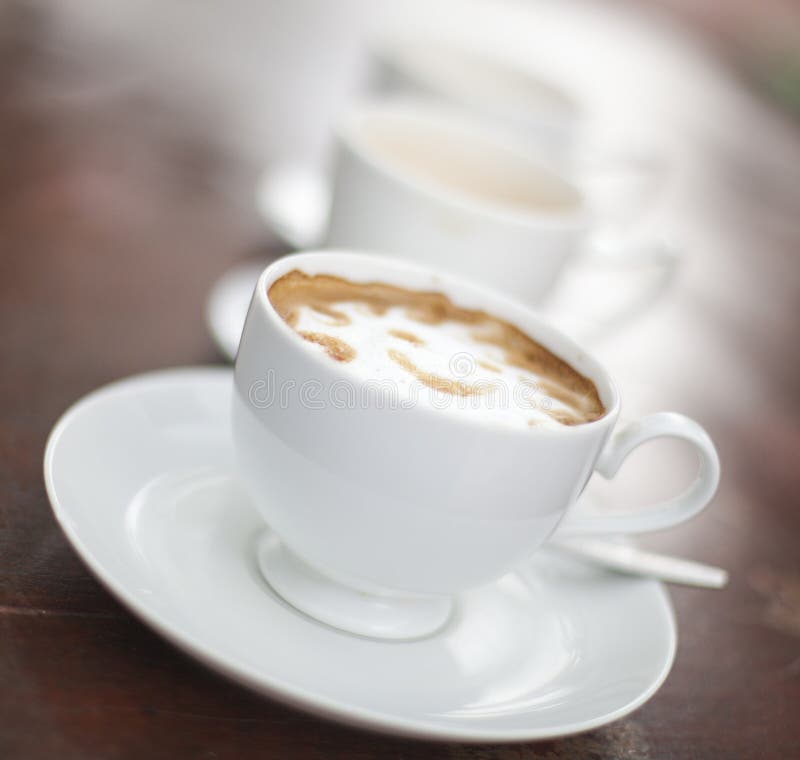 Coffee at Cafe stock image. Image of food, coffee, milk - 29196817