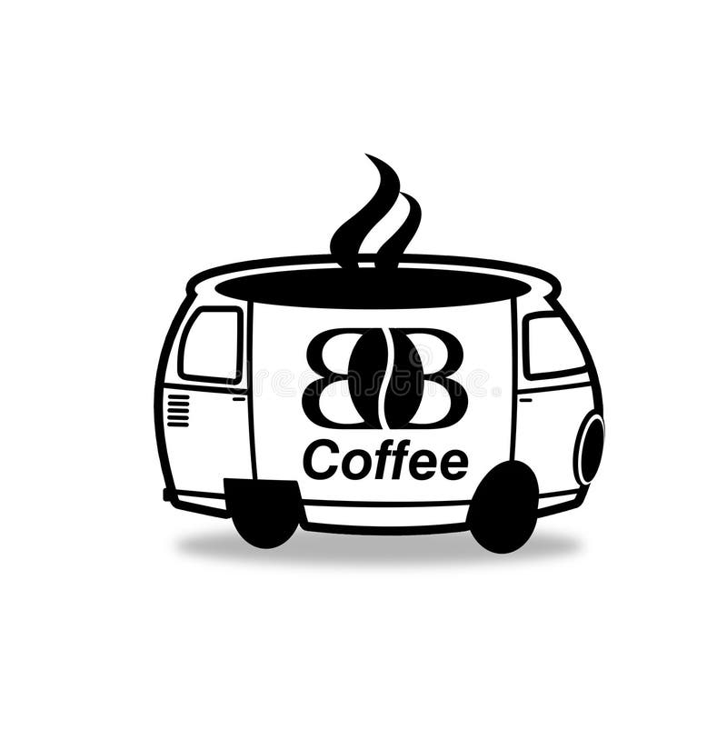 Coffee cafe car logo stock illustration. Illustration of cafe - 267535618