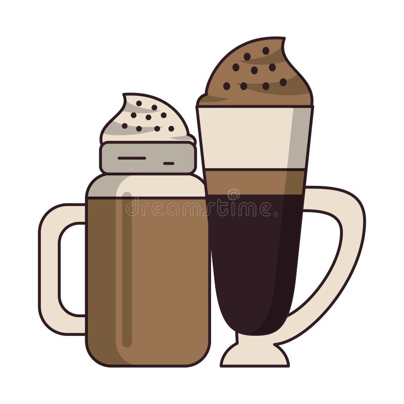 Coffee Cafe Concept Cartoon Stock Vector - Illustration of espresso ...