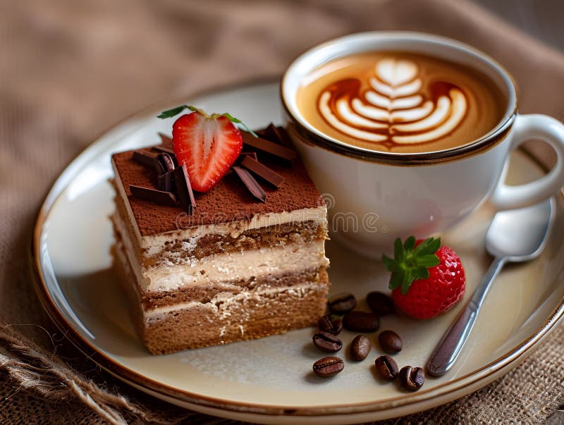 This is a coffee and cake stock illustration. Illustration of cake ...