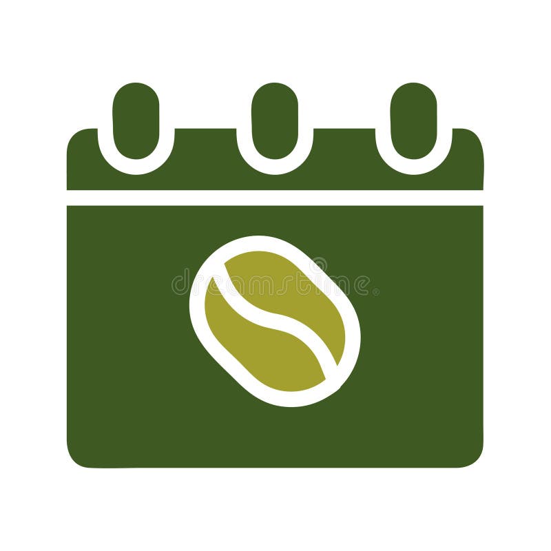 Coffee Calendar Icon. Concept of Coffee Schedule, Event, or Reminder ...