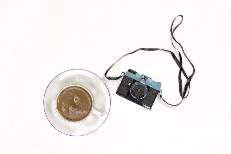 Coffee and camera stock photo. Image of macro, chrome - 72468416