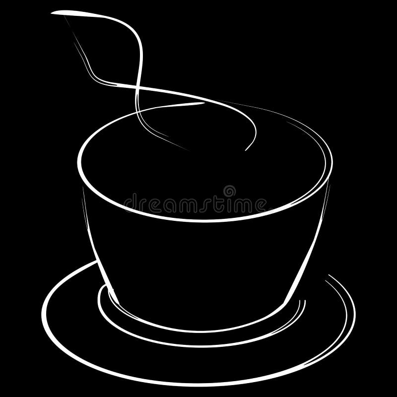 Coffee cap stock vector. Illustration of drawing, computer - 14443062
