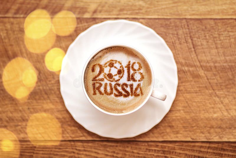 Coffee of russia 2018 stock photo. Image of russia, event - 120702212
