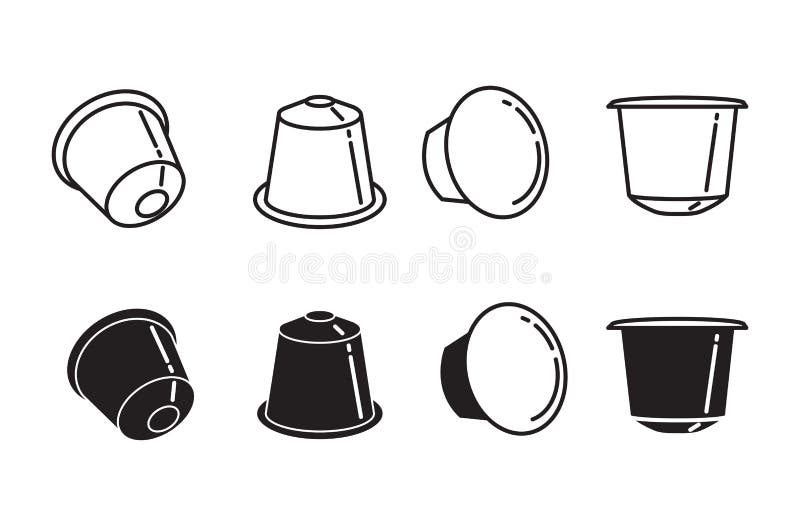 Coffee Capsule Icon - Vector Illustration. Stock Vector - Illustration ...