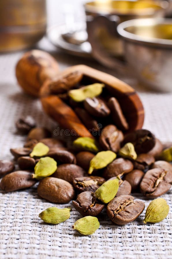 Coffee and cardamom stock photo. Image of ingredient - 55770004
