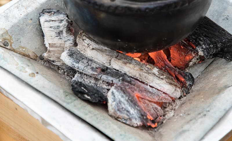 Coffee on a Charcoal fire stock photo. Image of coffee - 213592070