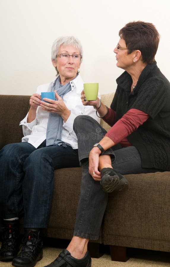 Coffee Chat stock photo. Image of together, cheerful - 11750876