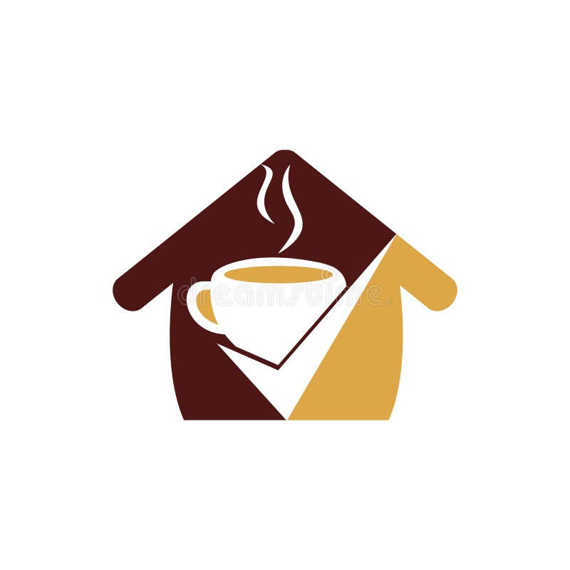 Coffee Check Vector Logo Design. Stock Vector - Illustration of ...