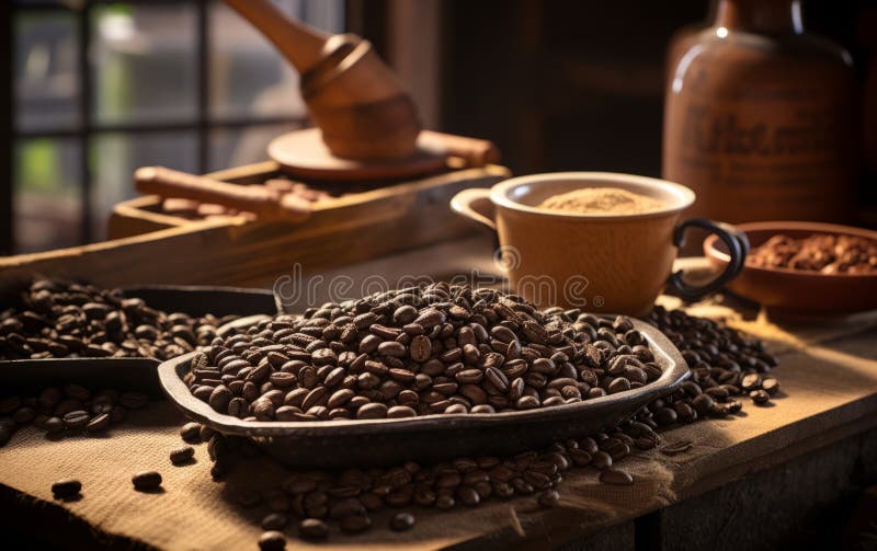 Coffee Cherry or Coffee Bean Stock Illustration - Illustration of food ...