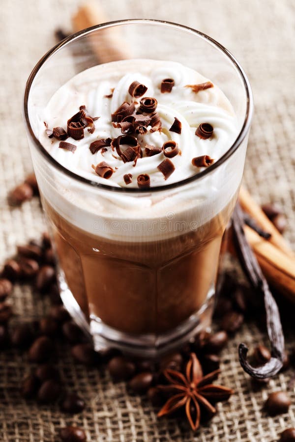 Coffee with chocolate stock photo. Image of addiction - 14574402