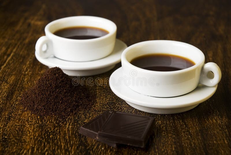 Coffee and chocolate stock photo. Image of serveware - 25976364