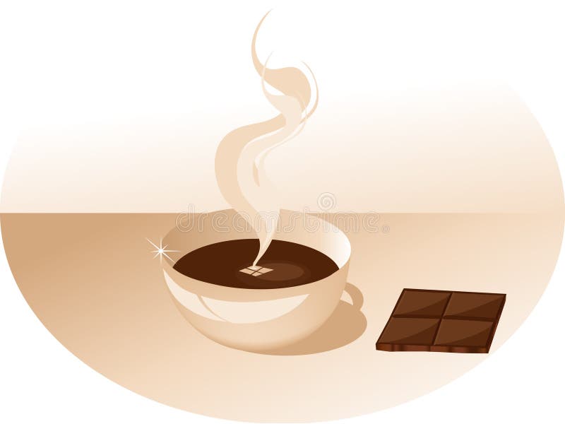 Coffee and chocolate stock vector. Illustration of morning - 4103826
