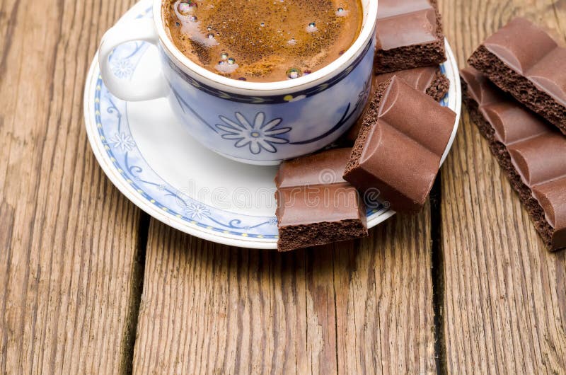 Coffee and chocolate stock image. Image of black, espresso - 42824857