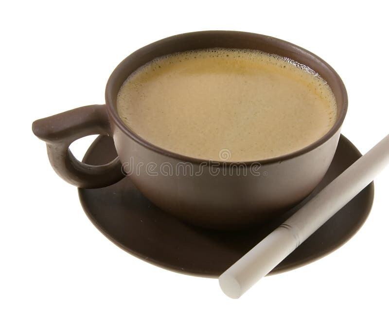 Coffee and cigarette stock photo. Image of closeup, coffe - 4984290