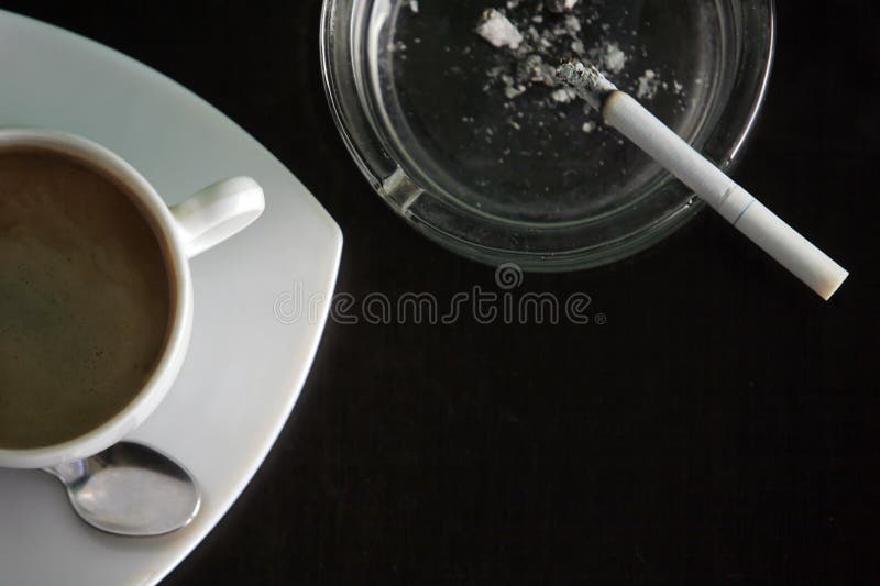 Coffee and cigarettes stock photo. Image of lifestyle - 15757736