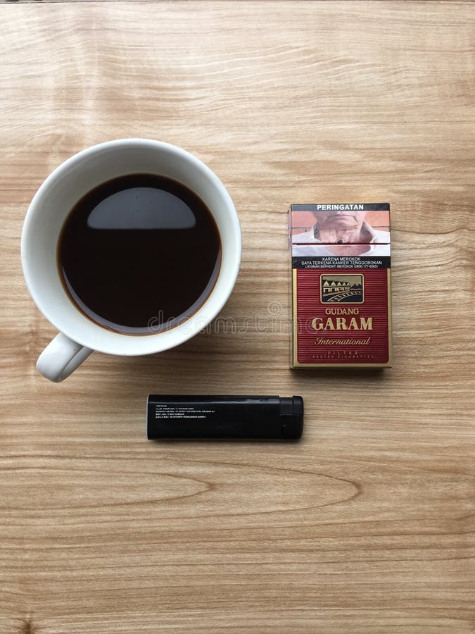 Coffee and cigarettes editorial stock image. Image of beef - 70377794