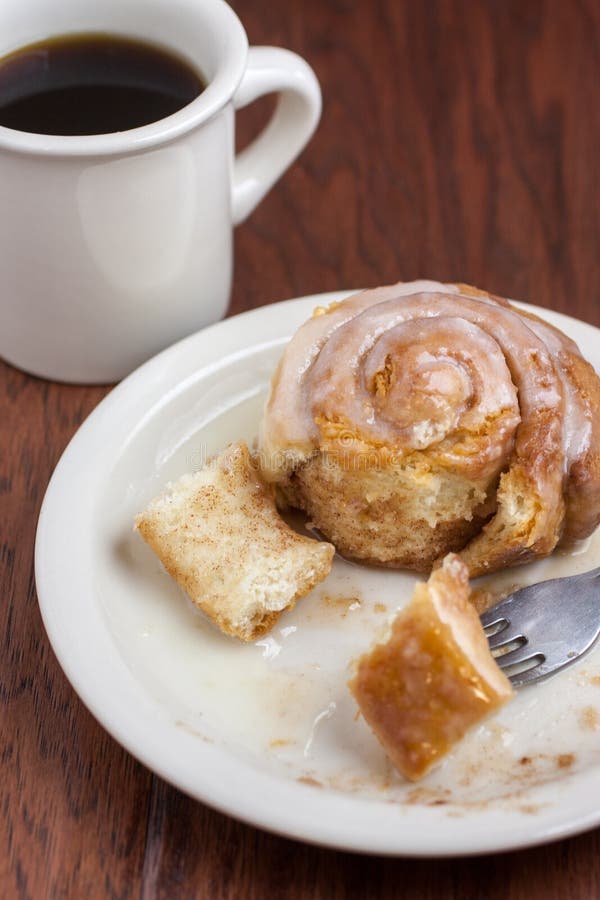 Sweet Cinnamon Rolls with Coffee Stock Photo - Image of dessert ...
