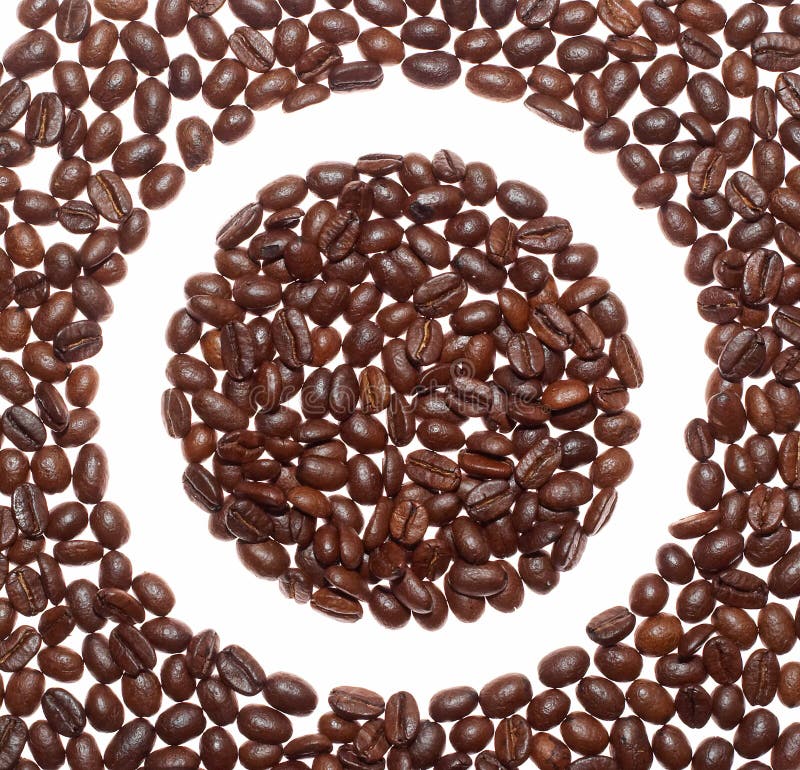 Coffee Bean Swirl stock image. Image of swirls, roasted - 18416921