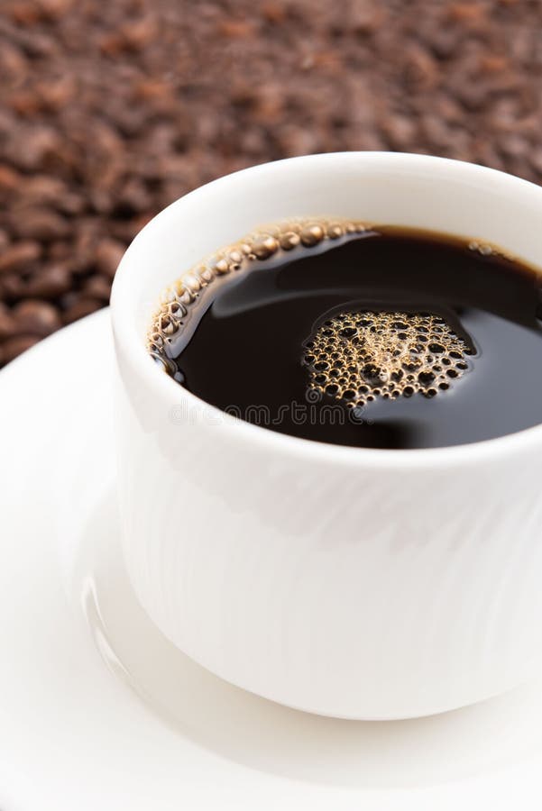 Coffee Close Up Isolated on Coffee Background Stock Photo - Image of ...