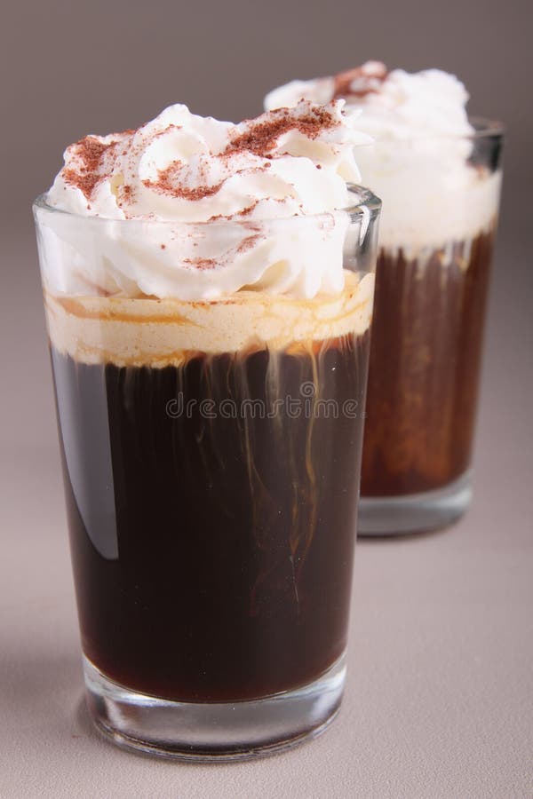 Coffee cocktail stock image. Image of glass, mocha, latte - 17982495
