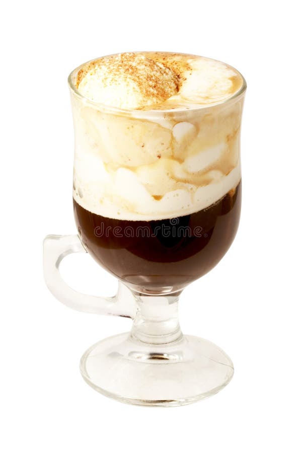Coffee Cocktail in Glass Cup Stock Image - Image of everyday, caffeine ...