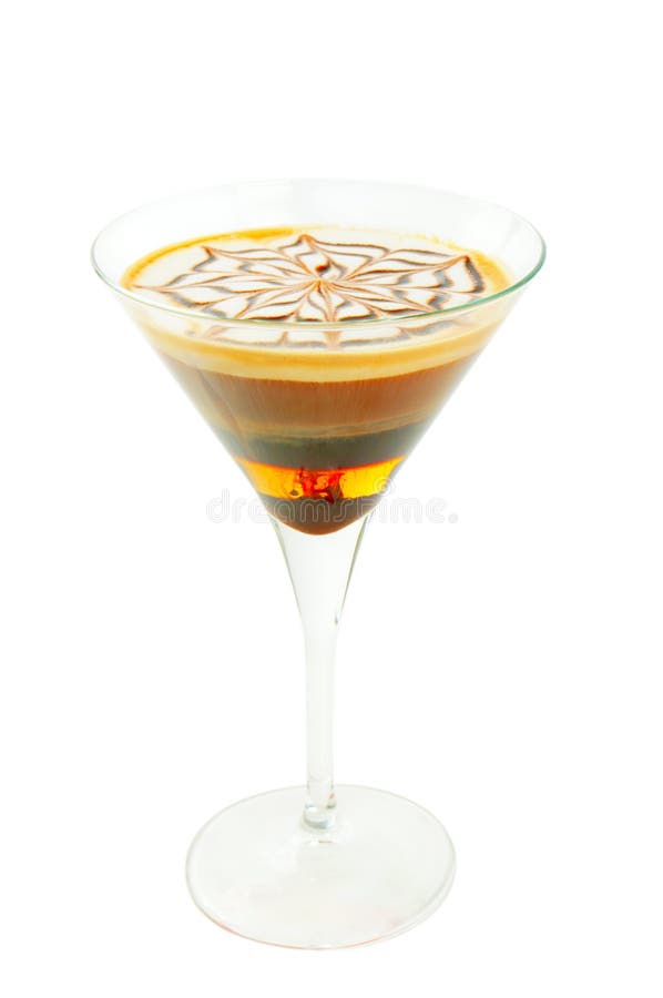 Coffee cocktail isolated stock image. Image of dark, chocolate - 27884395