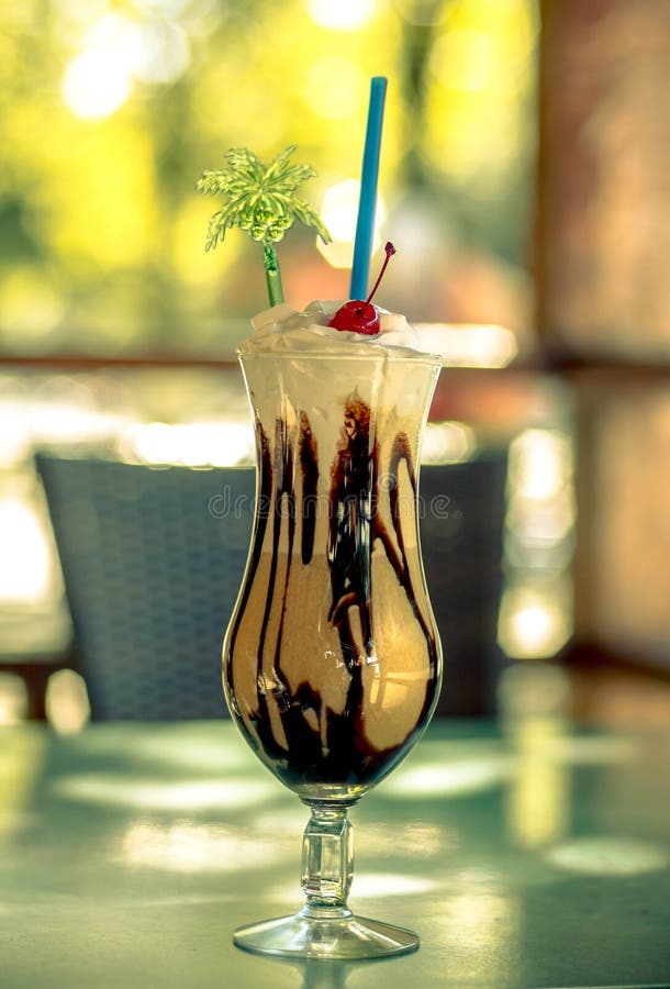 Coffee Cocktail with Rum and Cream Stock Image - Image of leather ...