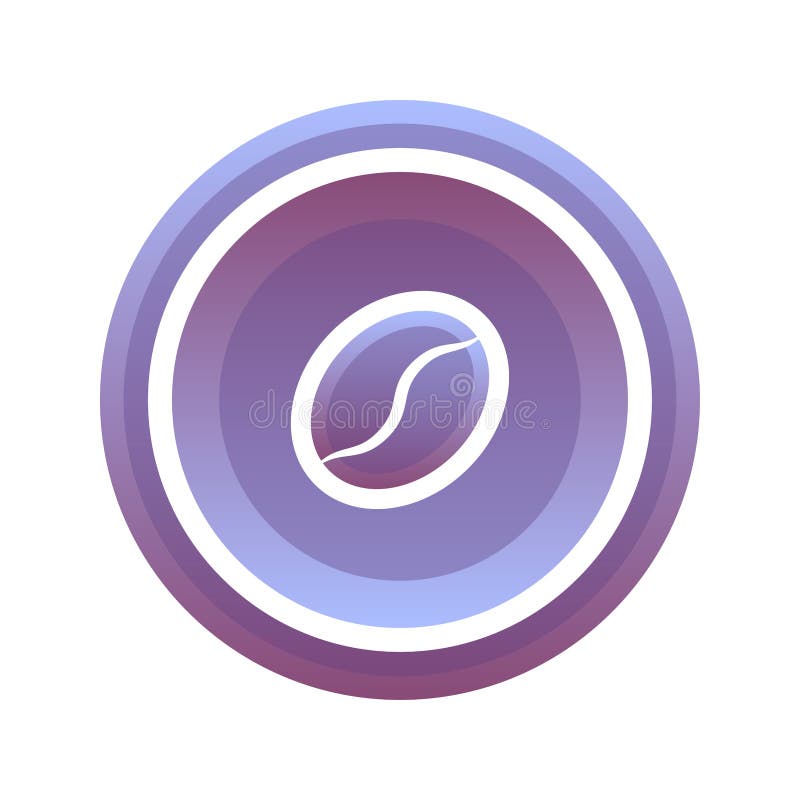 Coffee Coin Gradient Logo Design Template Icon Stock Vector ...