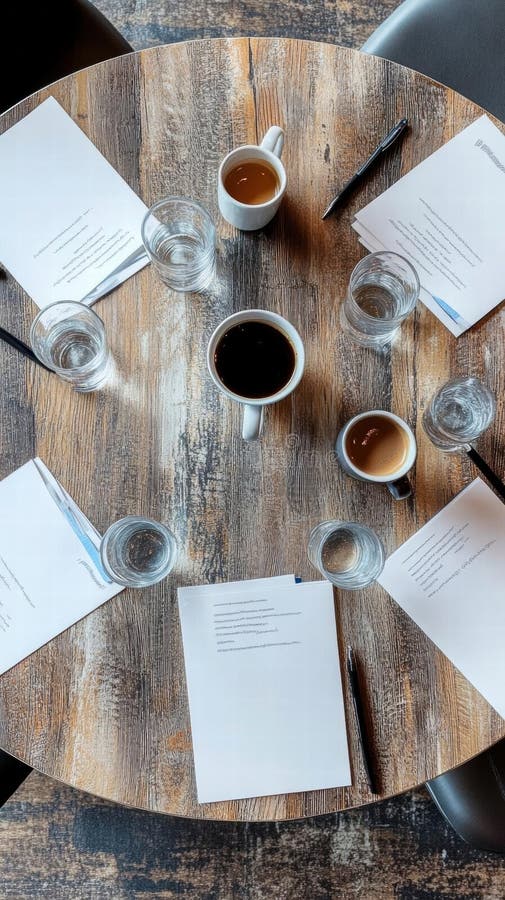 Coffee, Collaboration, and Documents, a Productive Meeting S Atmosphere ...