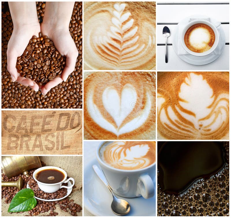 Coffee collage stock image. Image of breakfast, collage - 151709731