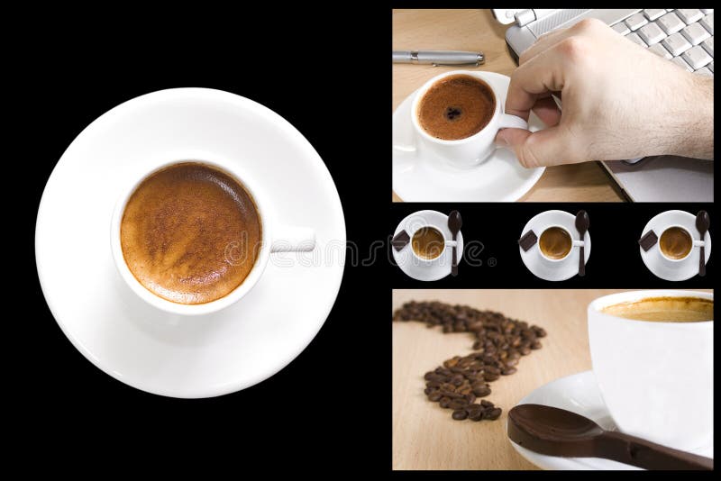 Coffee collage stock photo. Image of food, caffeine, black - 13379150