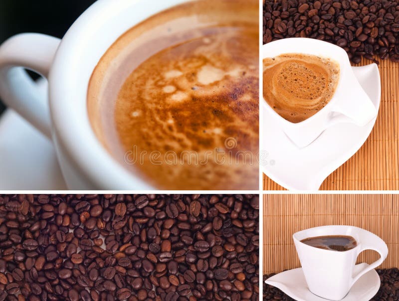 Coffee Collage stock image. Image of steam, beverage - 30951291