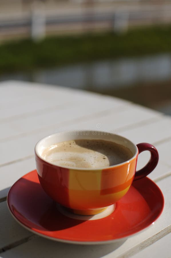 Coffee in colorful cup stock image. Image of food, colorful - 35968789