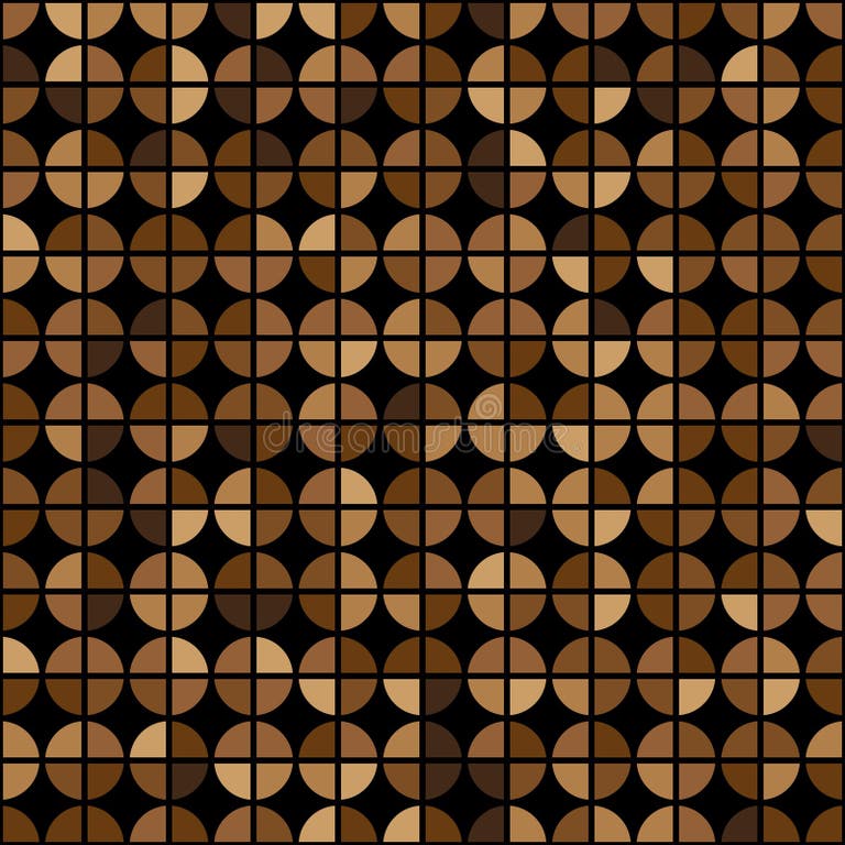 Coffee Colors Rings Diagram Seamless Pattern Stock Vector ...