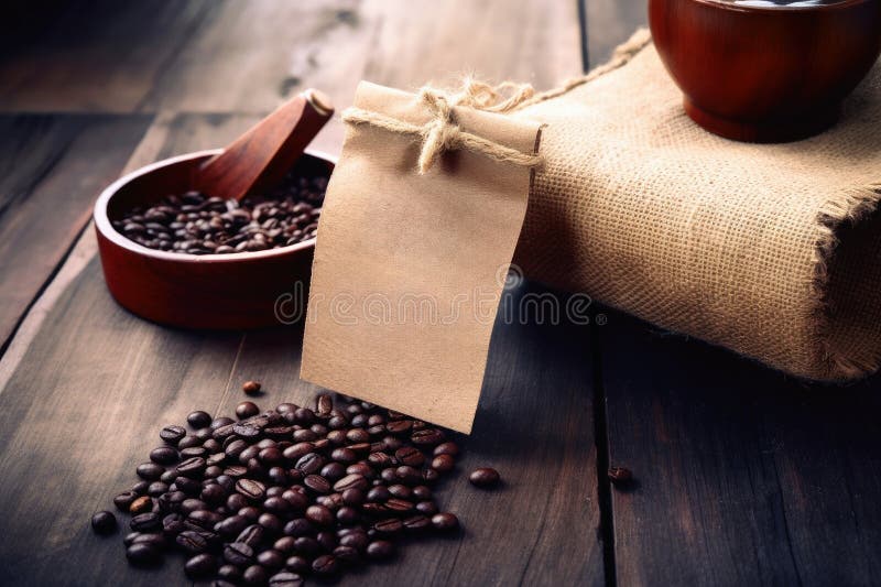 A Coffee Concept with Beans and Cups Created with Generative AI ...