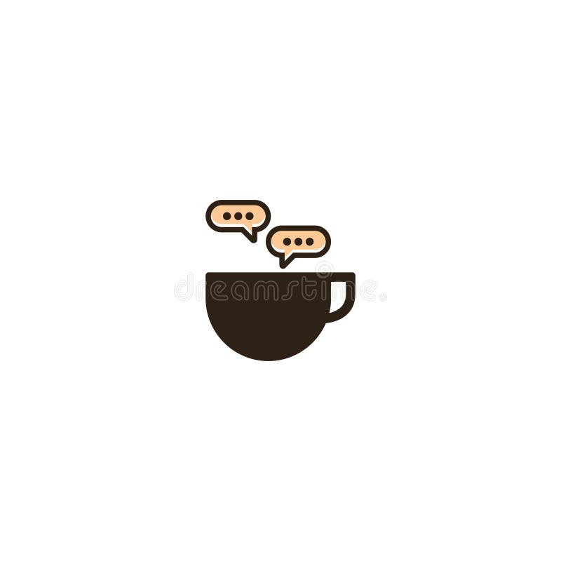 Coffee and Conversation Vector Stock Vector - Illustration of social ...
